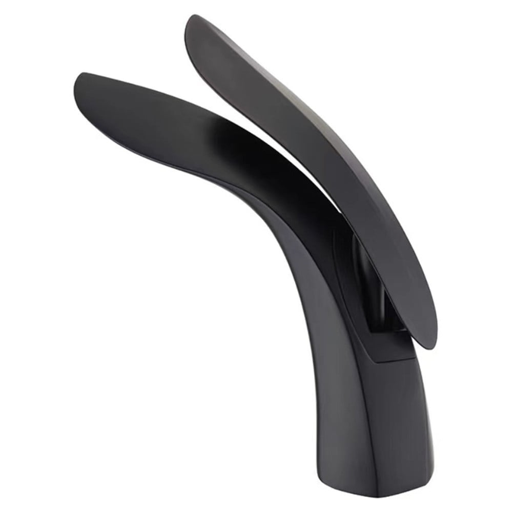 Arkzeo Bathroom Sink Mixer Tap with Stylish Willow Leaf Shape and Easy ...
