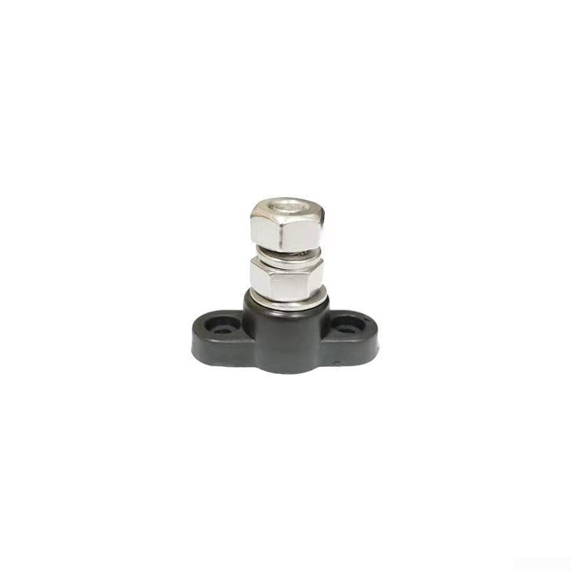 Arkzeo Battery terminal block 12V 24V safety red and black power stud battery terminal M10 black ...