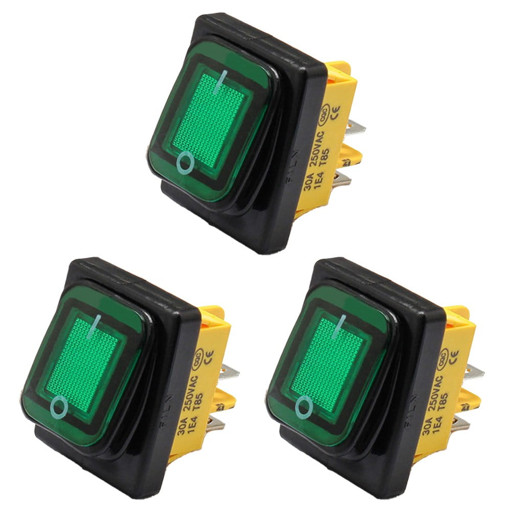 Arkzeo Boat-shaped Switch Waterproof Rocker Switch 220V Voltage 4 Pin ...