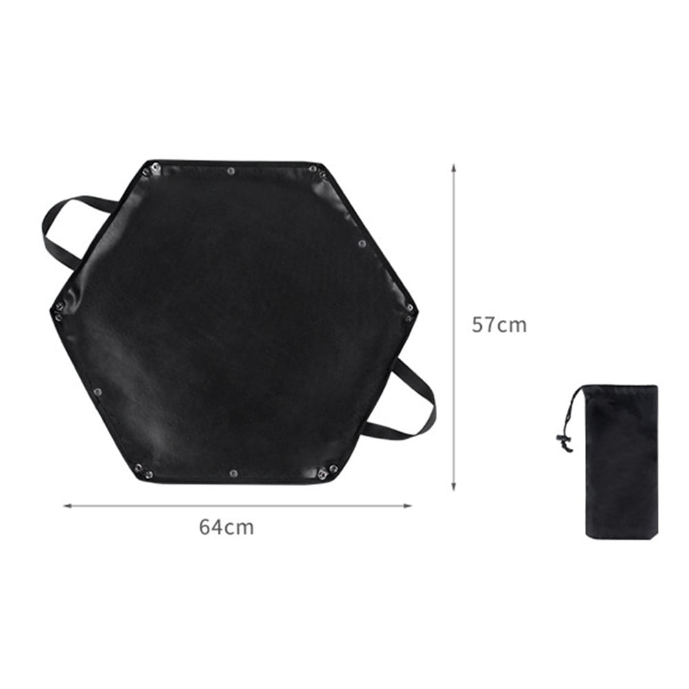 Arkzeo Camping Fireproof Mat Hexagonal Folding Heat Resistant Flame ...