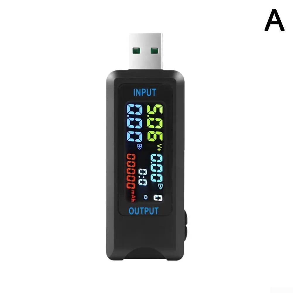 Arkzeo Digital Voltage Current Meter Power Capacity Tester Type-C USB ...
