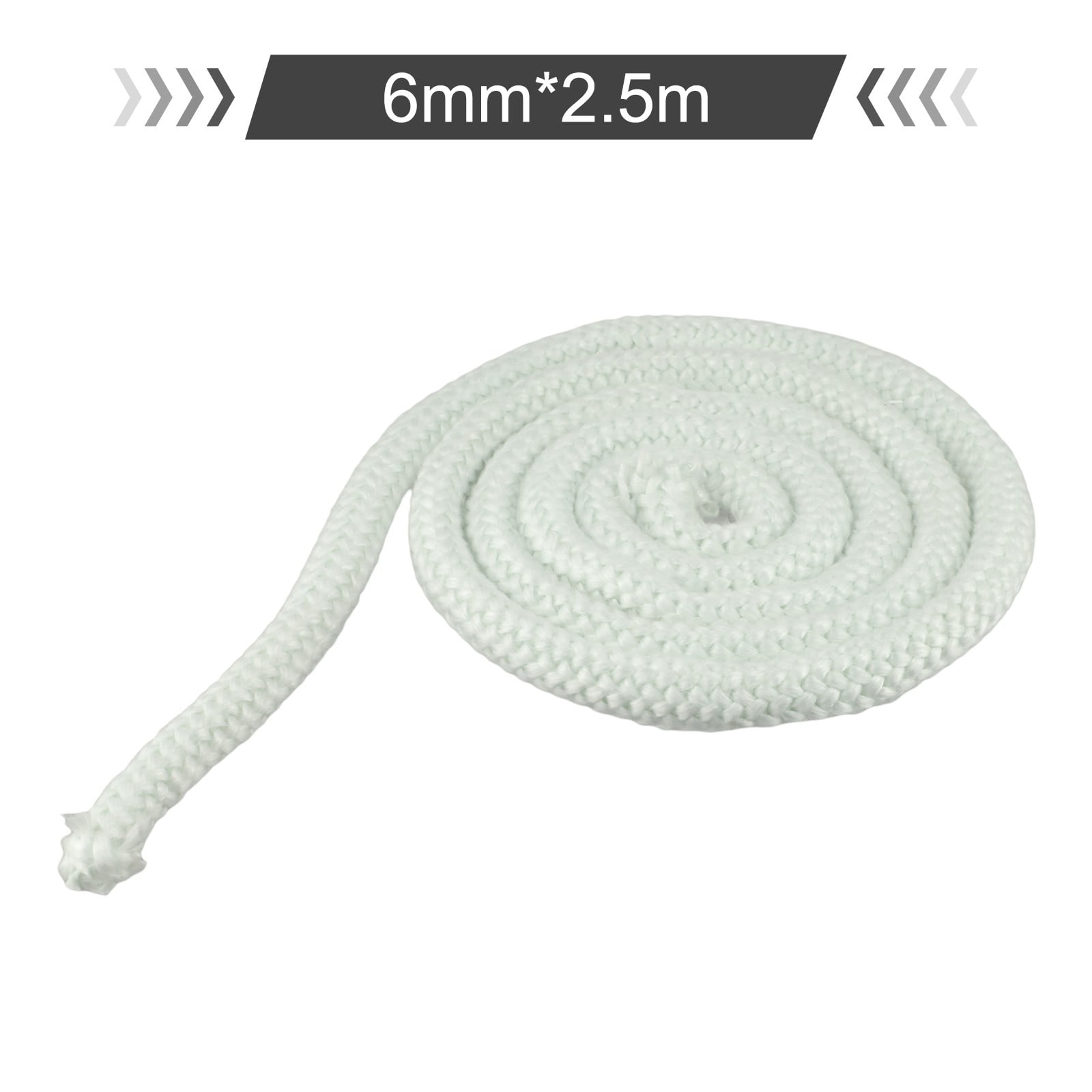 Arkzeo Fireplace Sealing Rope Fiberglass White Gasket Cord Stove Door ...