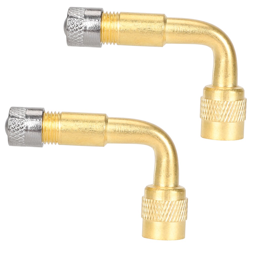 Arkzeo For Car Bike Tire Tube Valve Extension Adapter 2Pcs Set of Brass ...