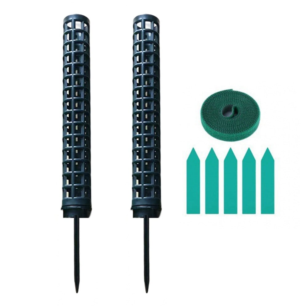 Arkzeo Plant Support Moss Poles 25cm Black Indoor Climbing Plant Stakes ...
