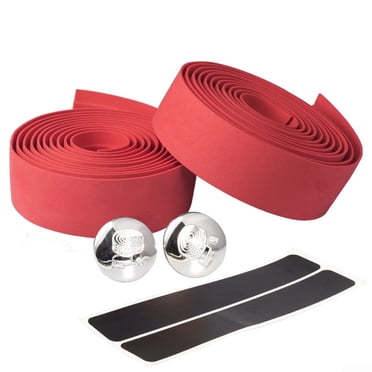 EVA Road Bike Red Handlebar Tape, Bicycle Handle Bar Cycling Wraps with ...