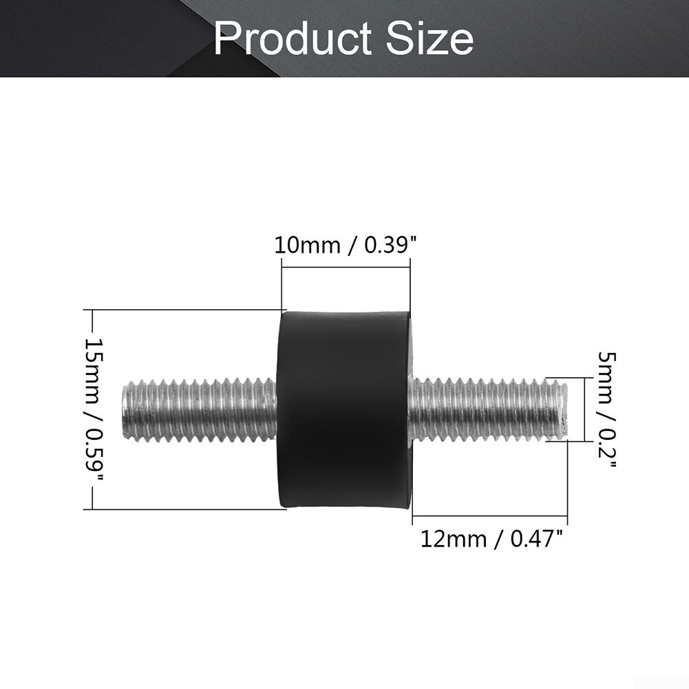 Arkzeo Rubber Vibration Isolator Mount Male Anti M3 M5 M6 Car Bobbin ...