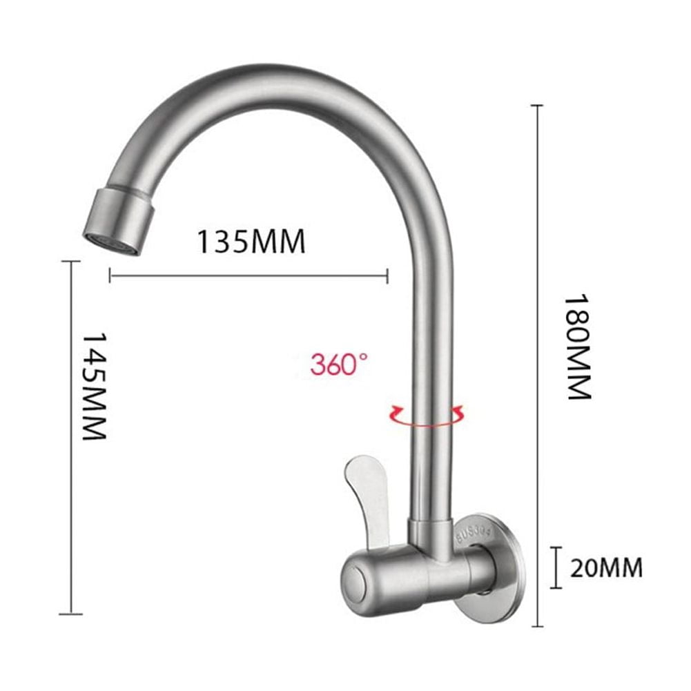 Arkzeo Stainless Steel Kitchen Faucet Water Purifier Single Lever Hole ...