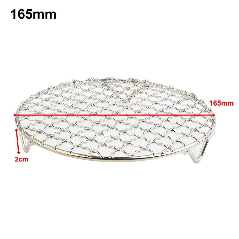 Arkzeo Stainless Steel Round Bbq Net Grill Mesh Roast Nets Bacon Grill ...