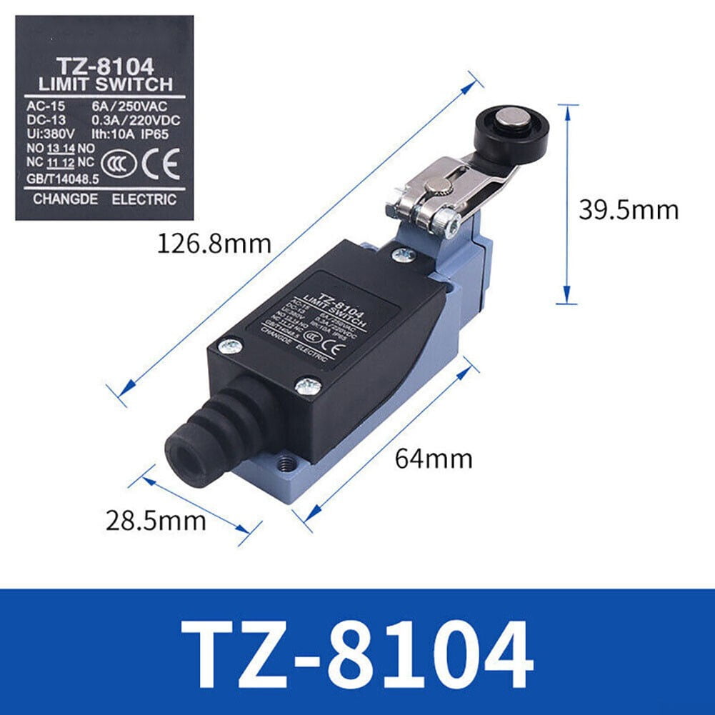 Arkzeo TZ-8 Limit Switch Actuator Adjustable Roller Rotary Lever Ar m ... Arkzeo TZ-8 Limit Switch Actuator Adjustable Roller Rotary Lever Ar m ...