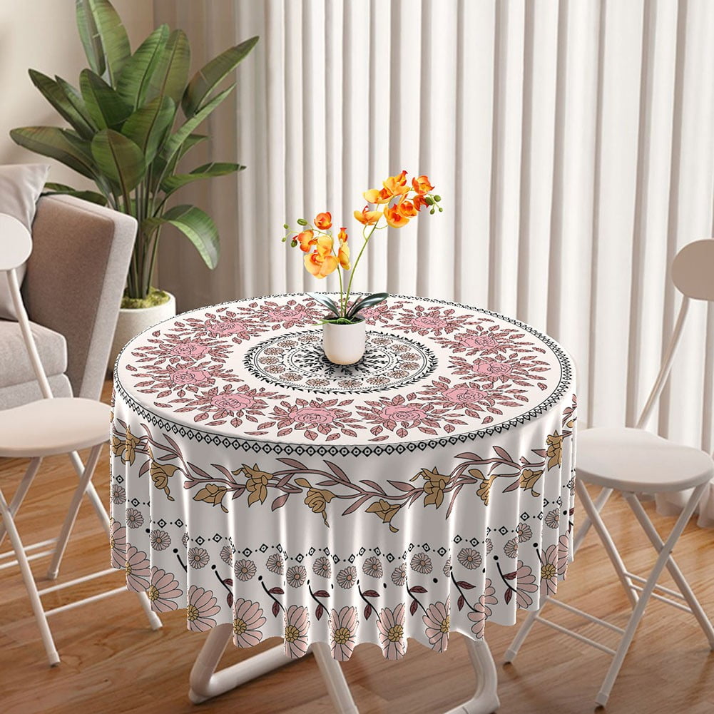 Arkzeo Table Decor Round Tablecloth Southeast Asian Style Versatile ...