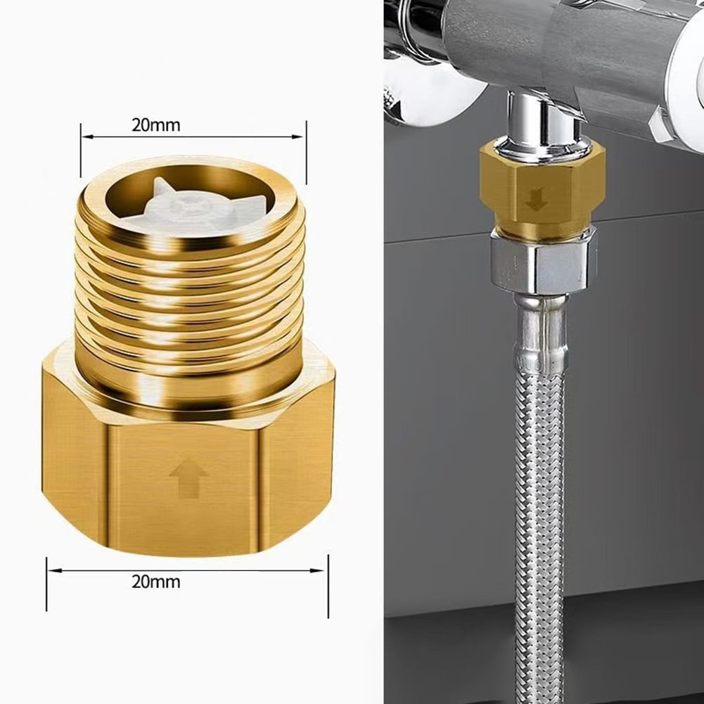 Arkzeo Toilet Check Valve One-Way Valve G1/2 Stainless Steel Internal ...