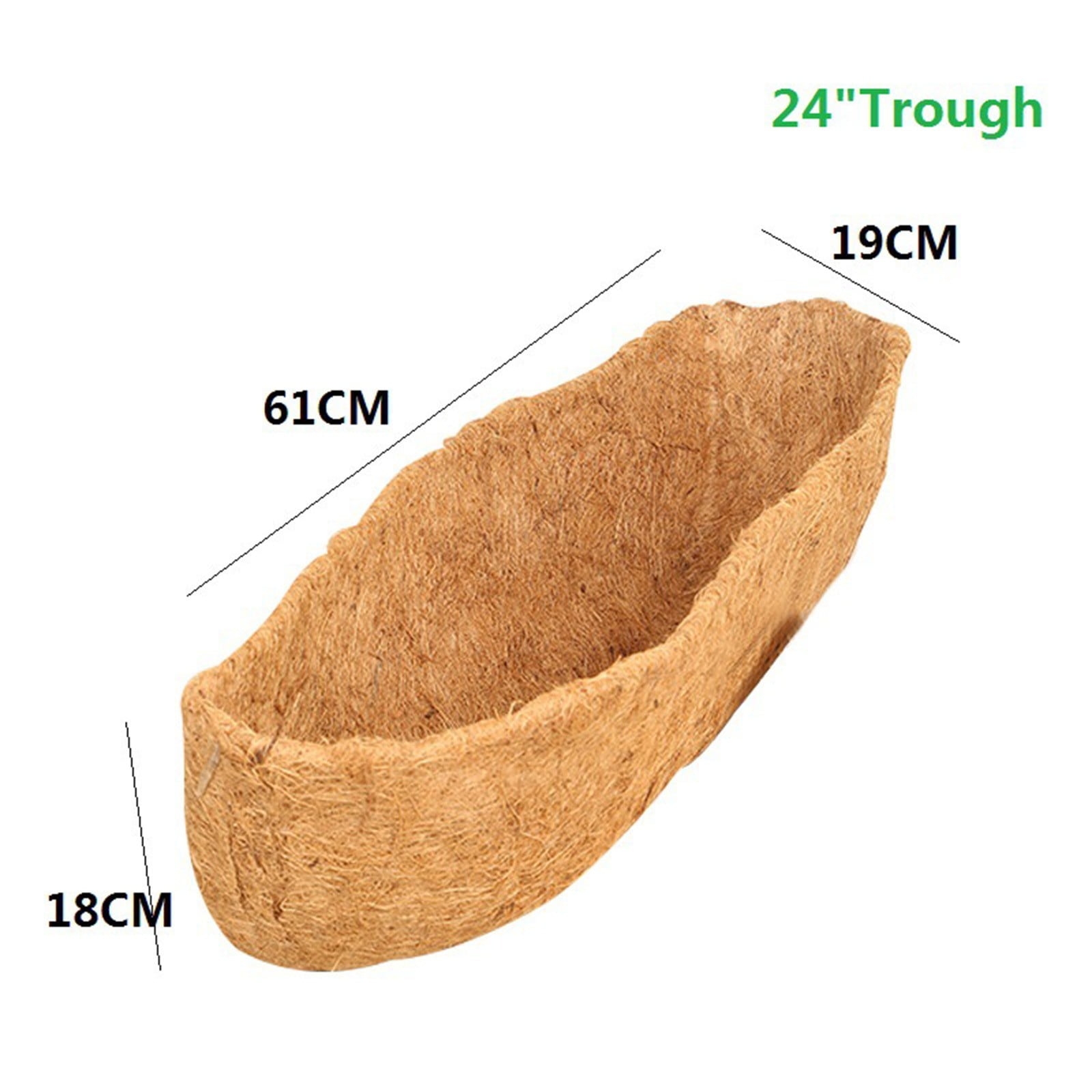 Arkzeo Trough Coco Fiber Replacement Liners For Plastic Flower Pots ...