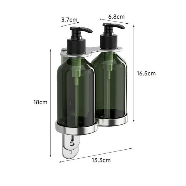 Arkzeo Wall Mounted Manual Soap Dispenser Pump Bottle with Holder for ...
