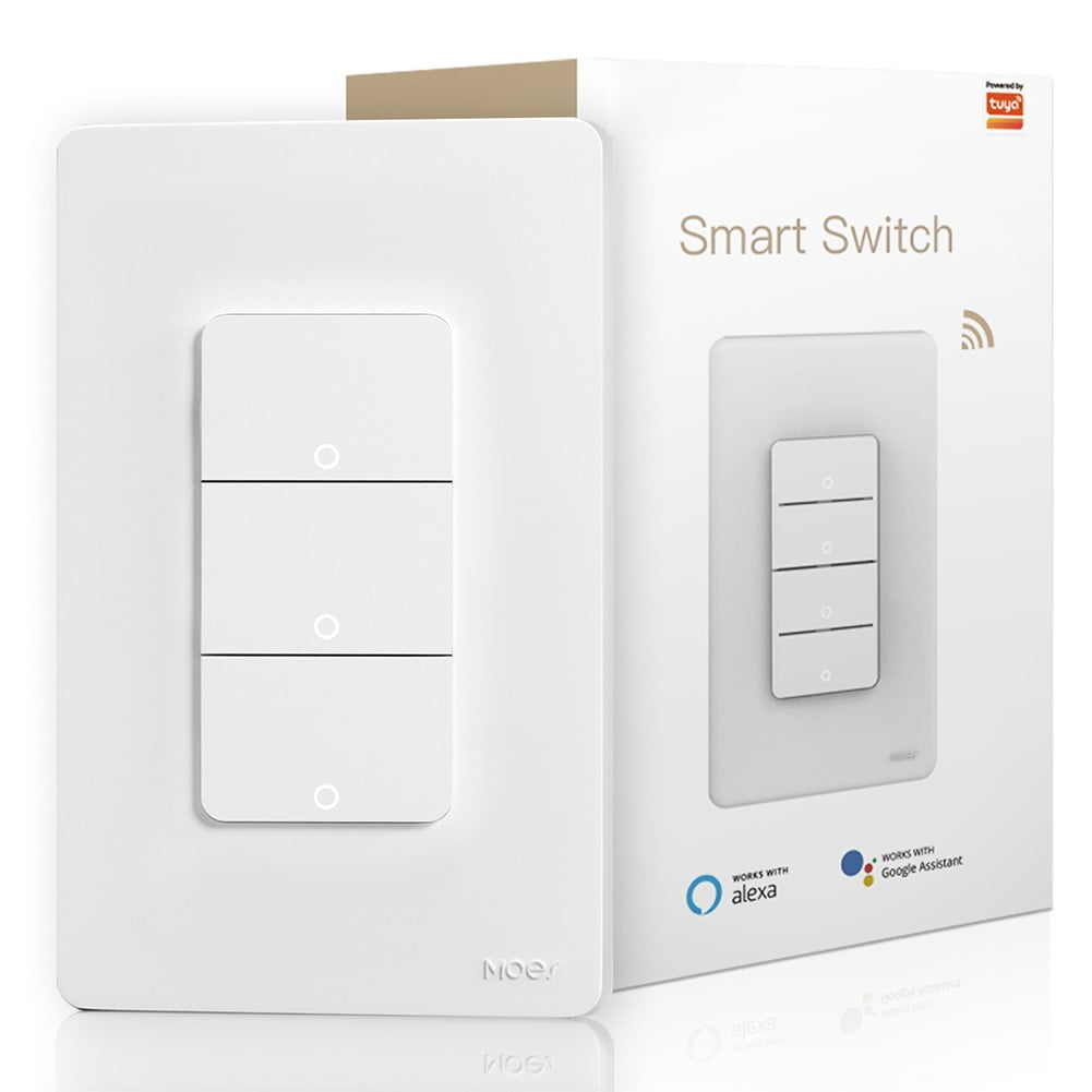 Arkzeo Wi-Fi Smart US Light Switch Single Pole Push Button Wall Switch ...