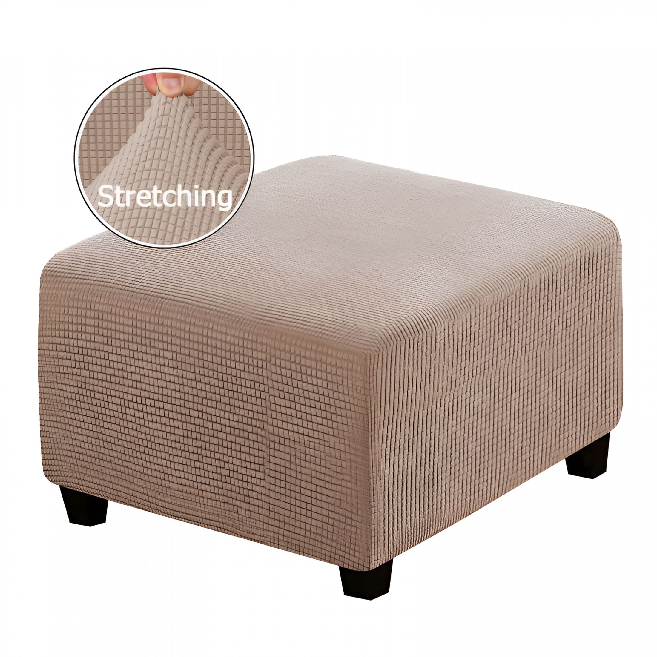 Arlajo Square Ottoman Covers Ottoman Slipcovers Folding Storage Stool ...