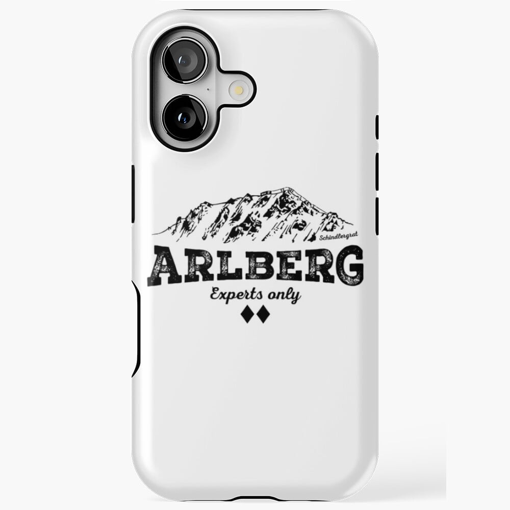 Arlberg Schindlergrat Alpine Ski Scene Art Phone Case for iPhone 17 ...