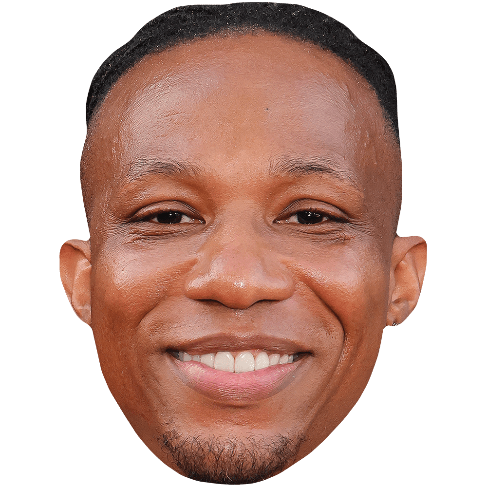 Arlen Escarpeta (Smile) Celebrity Mask, Flat Card Face, Fancy Dress ...