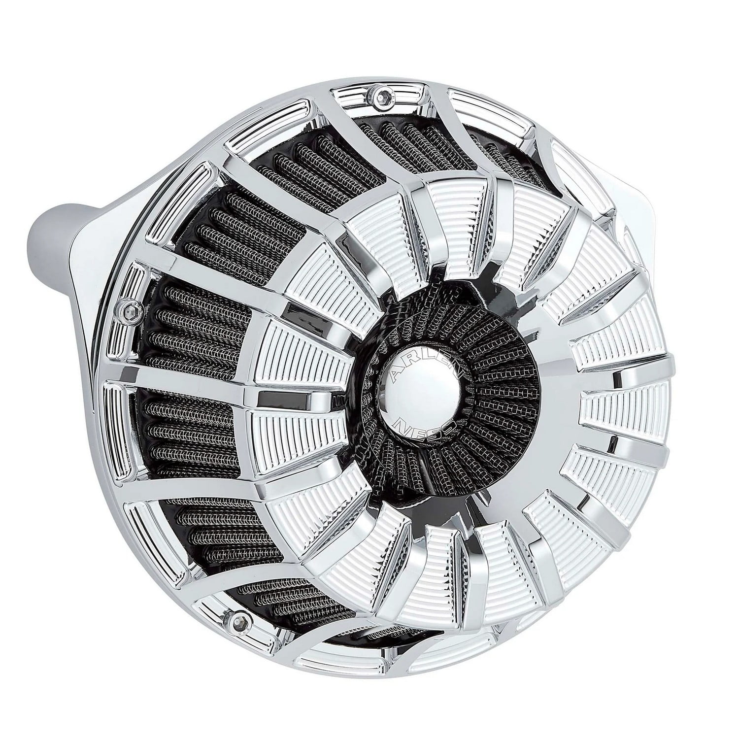 Arlen Ness 15-Spoke Inverted Series Chrome Air Cleaner (18-994 ...
