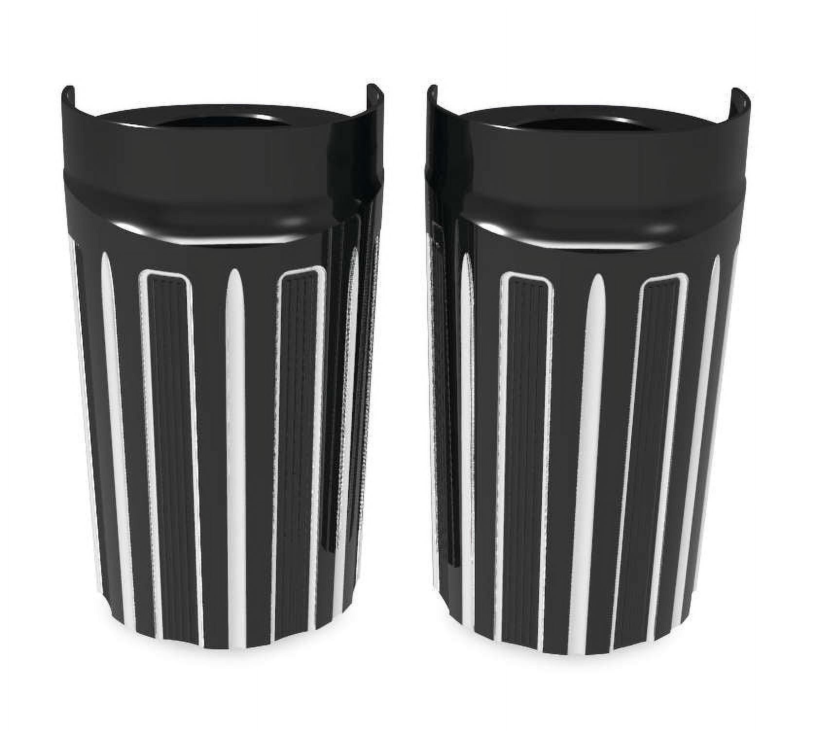 Arlen Ness 20-017 10-Gauge Fork Boot Covers - Black - Walmart.com