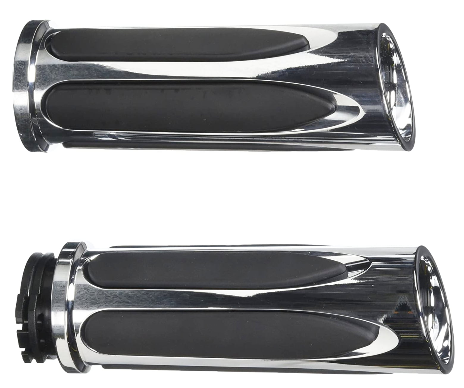 Arlen Ness Deep Cut Chrome Comfort Grips (07-050) - Walmart.com
