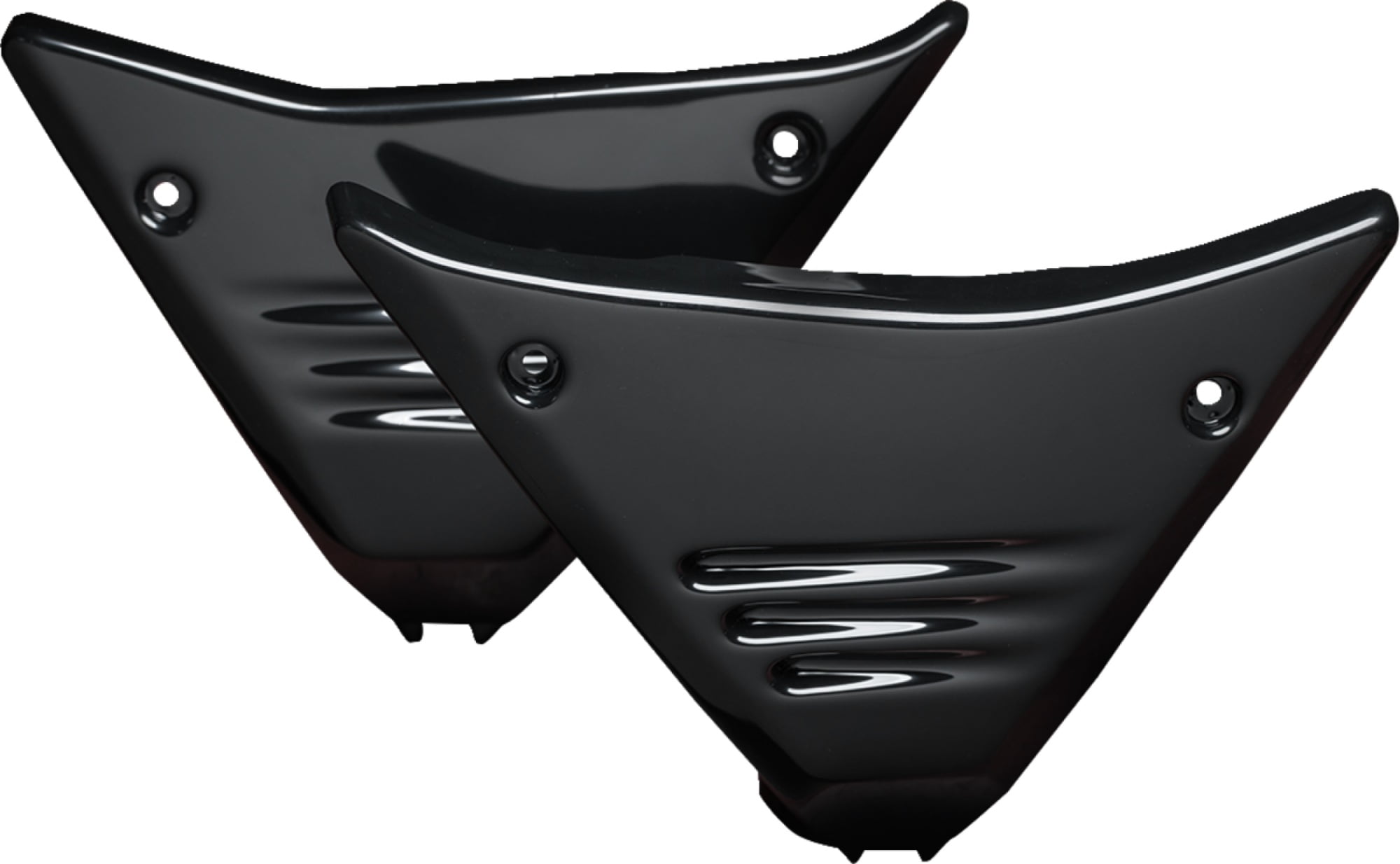 Arlen Ness FXR Black Louvered Side Covers (03-601) - Walmart.com