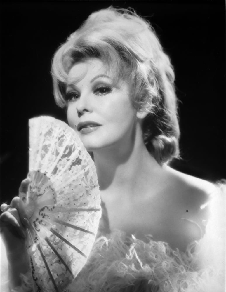 Arlene Dahl posed in Elegant Dress with Black Background Photo Print ...