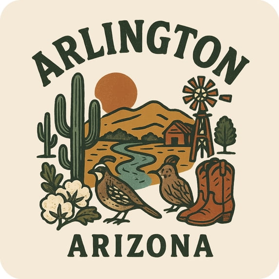 Arlington Arizona Keepsakes Souvenir Vinyl Sticker – Destination Travel ...