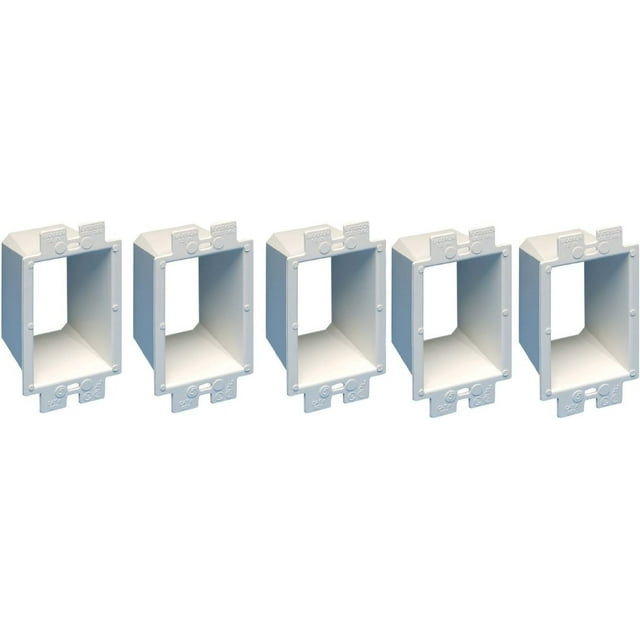 Arlington BE1-5 Electrical Outlet Box Extender, 1-Gang, White, 5-Pack ...