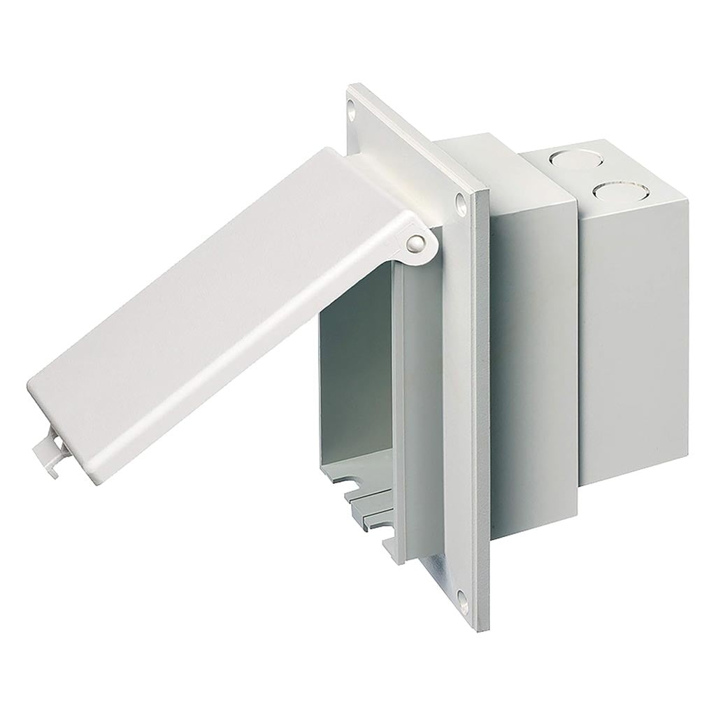 Arlington DBVR1W Low Profile Box with Weatherproof Cover, Single Gang ...