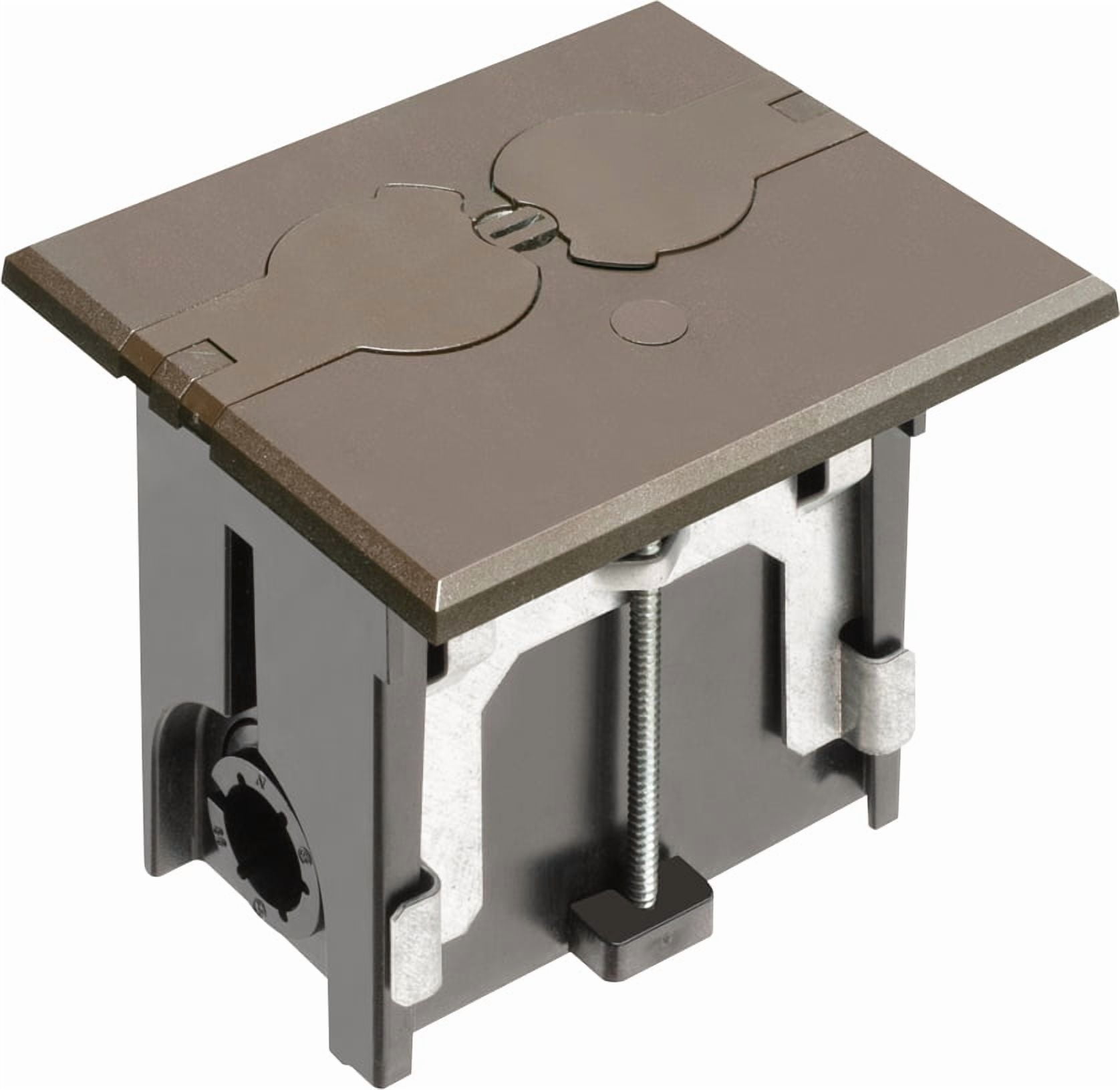 Arlington FLBAF101BR Adjustable Non-Metallic Floor Box for New Floors ...