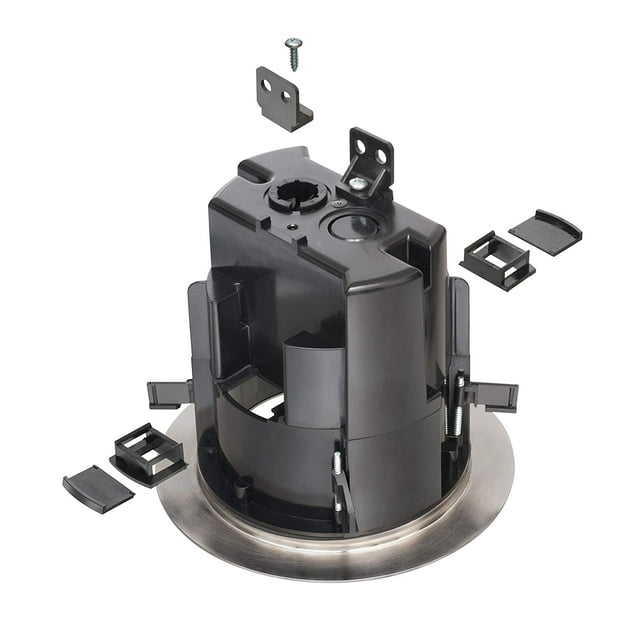 Arlington FLBR5420 Recessed Power and Data Round Floor Box (Nickel ...