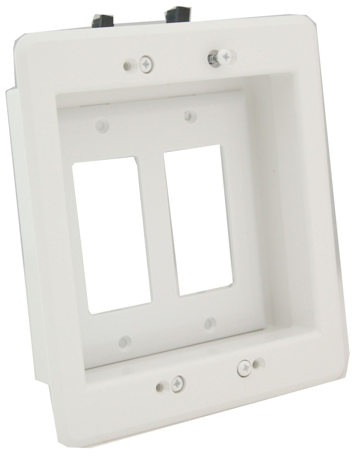 Arlington LVU2W 2-Gang Recessed Low Voltage Mounting Bracket with ...
