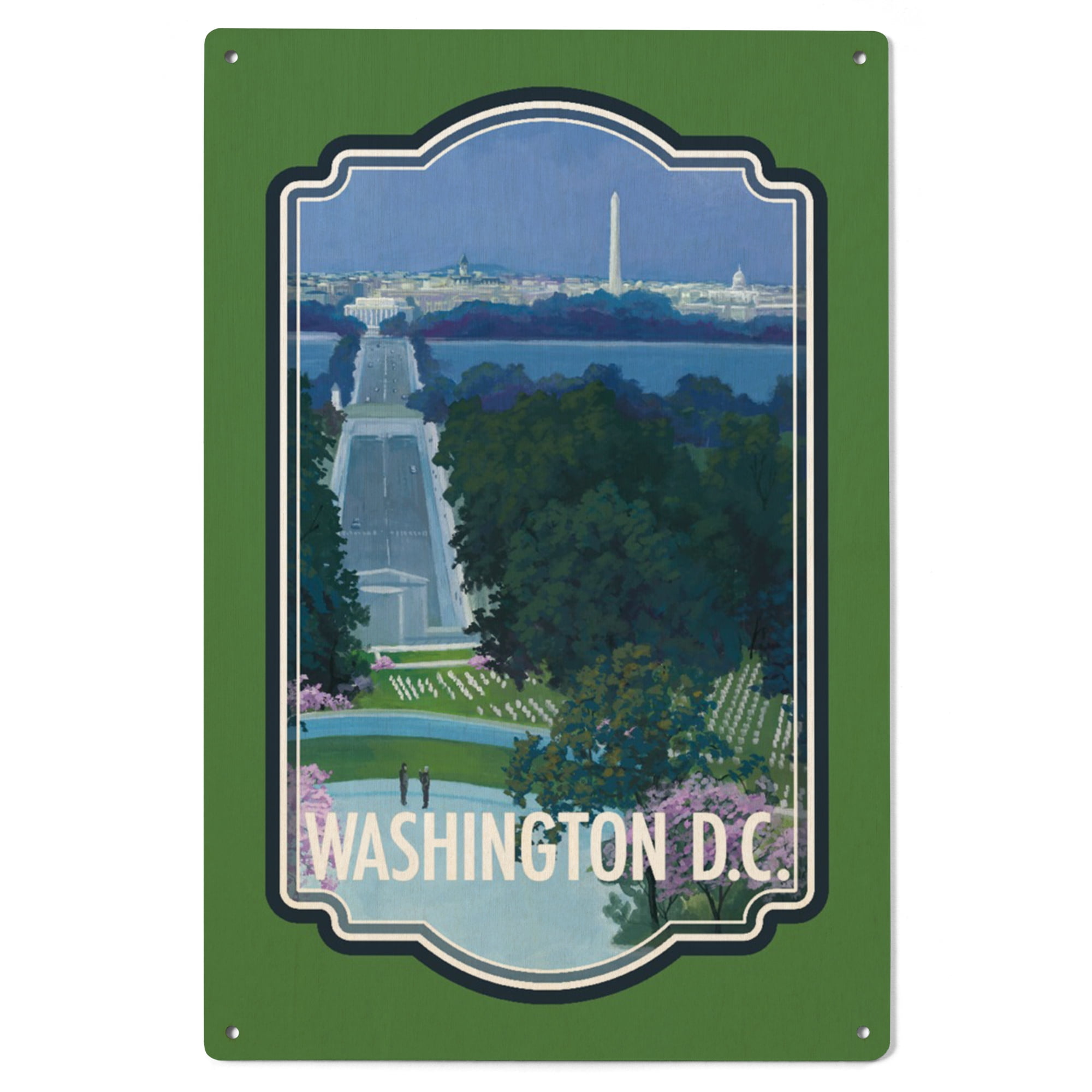 Arlington National Cemetery, Washington DC, Contour Birch Wood Wall ...