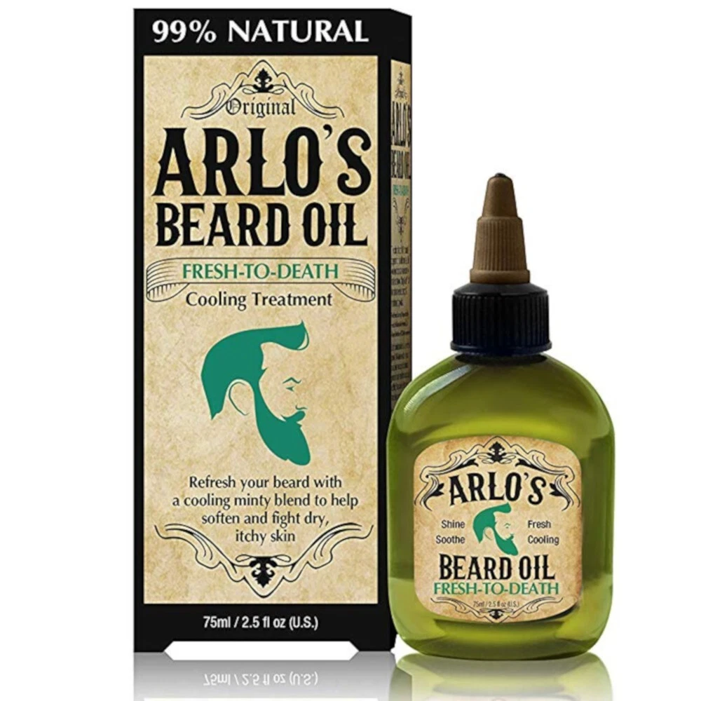 Arlo'S Beard Oil 2.5 Oz. - Fresh To Death - Original Peppermint, 99% ...