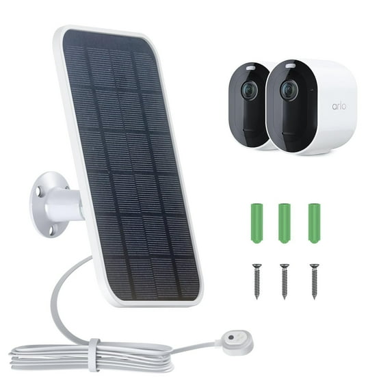 Arlo Solar Charger for Pro4/Pro3/Go 2/Ultra with 13ft Cable (No Camera ...