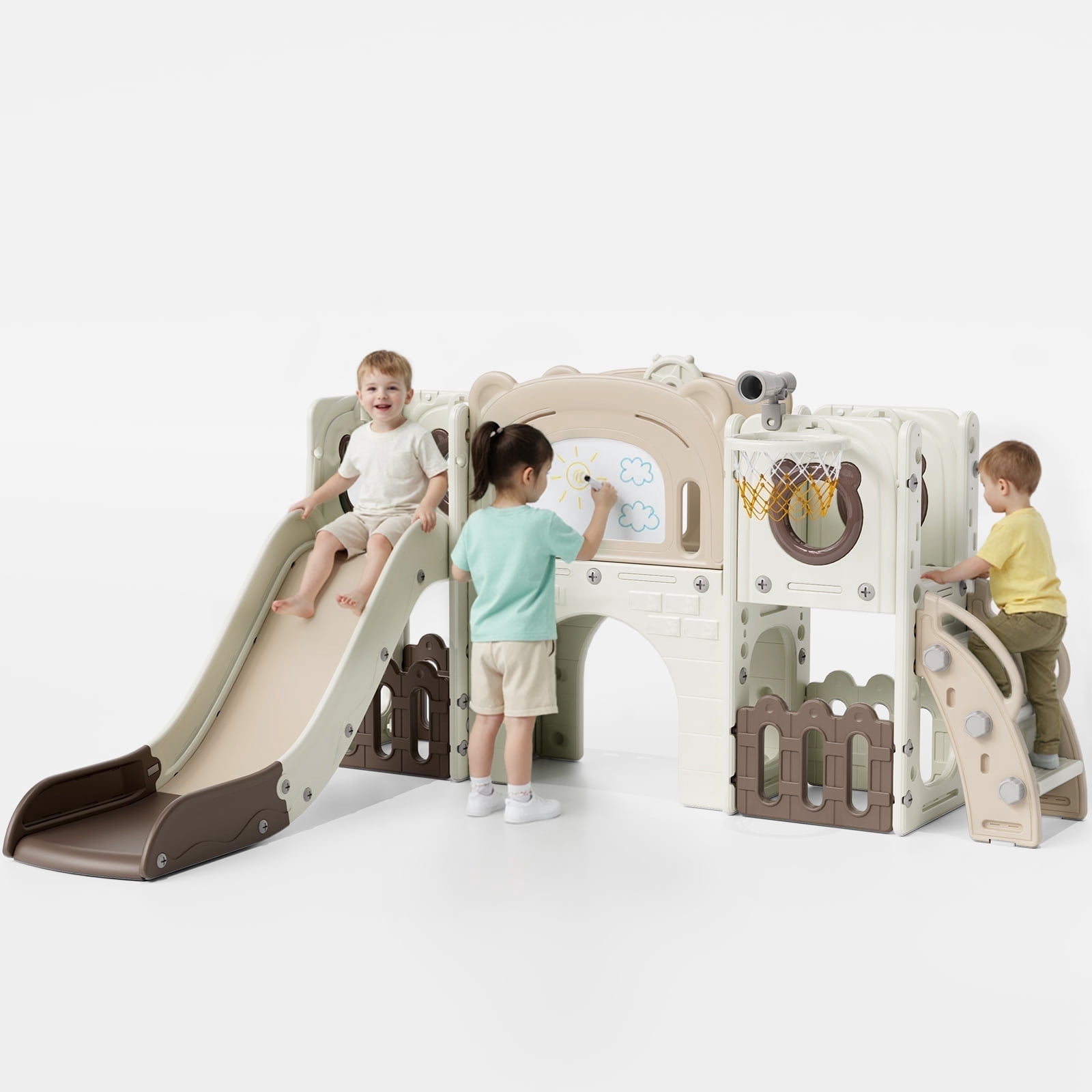 Arlopu, Toddler Playset, 10 in 1, Indoor Outdoor Backyard Toys ...