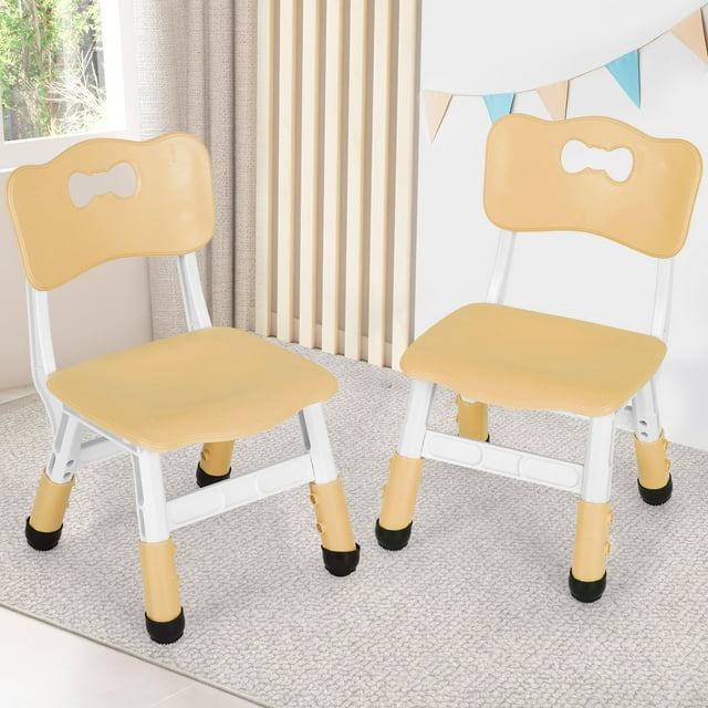 Arlopu School Child Stacking Chairs Set, 2 Pack Adjustable, Plastic ...