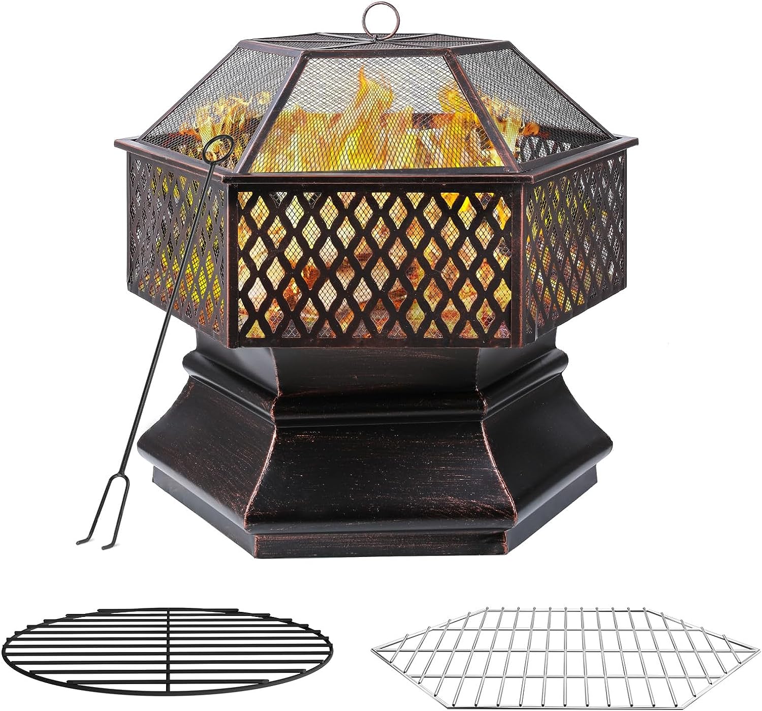 Good Directions Oversized Fire Bowl with Spark Screen - 26" - Walmart.com