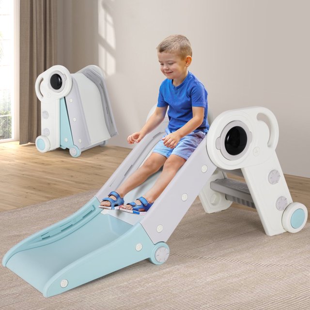 Slide For Kids Ages 4-8 8 In 1 Toddler Slide, Castle-Themed Indoor ...