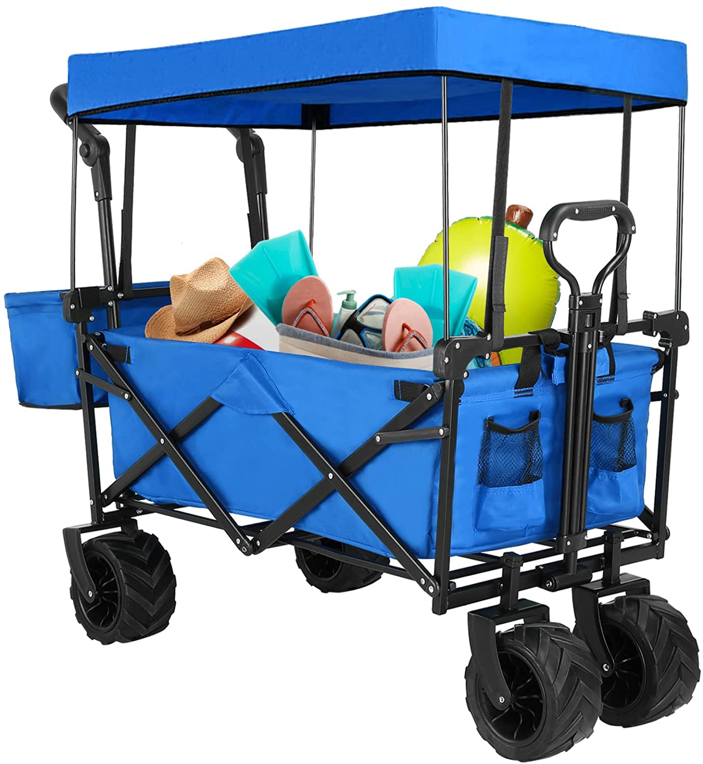 Impact Canopy Folding Utility Wagon, Collapsible, All Terrain Wagon ...
