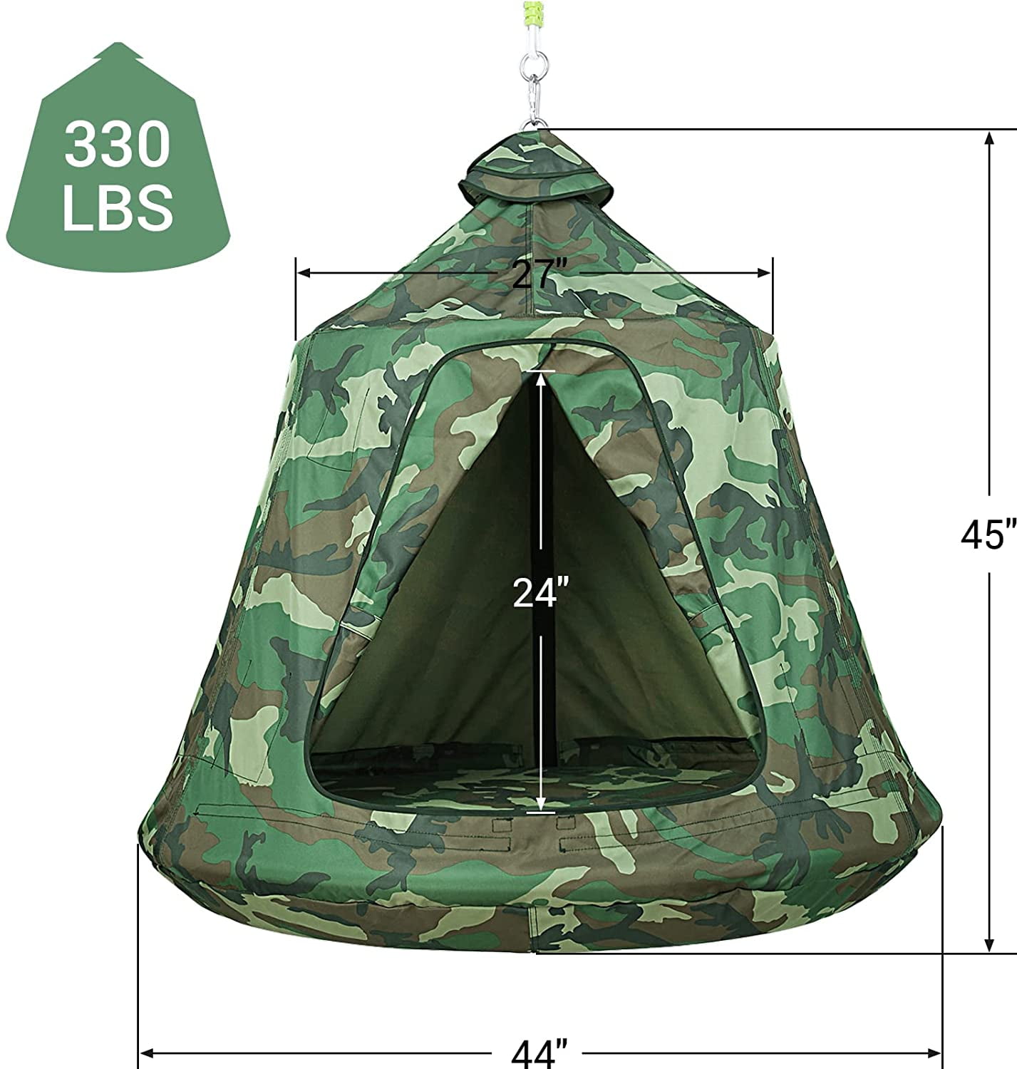 Arlopu Hanging Tree Tent for Kids, Indoor Outdoor Swing Tent Children ...