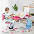 Arlopu Kids Desk and Chair Set, Multifunctional Children Study Desk ...