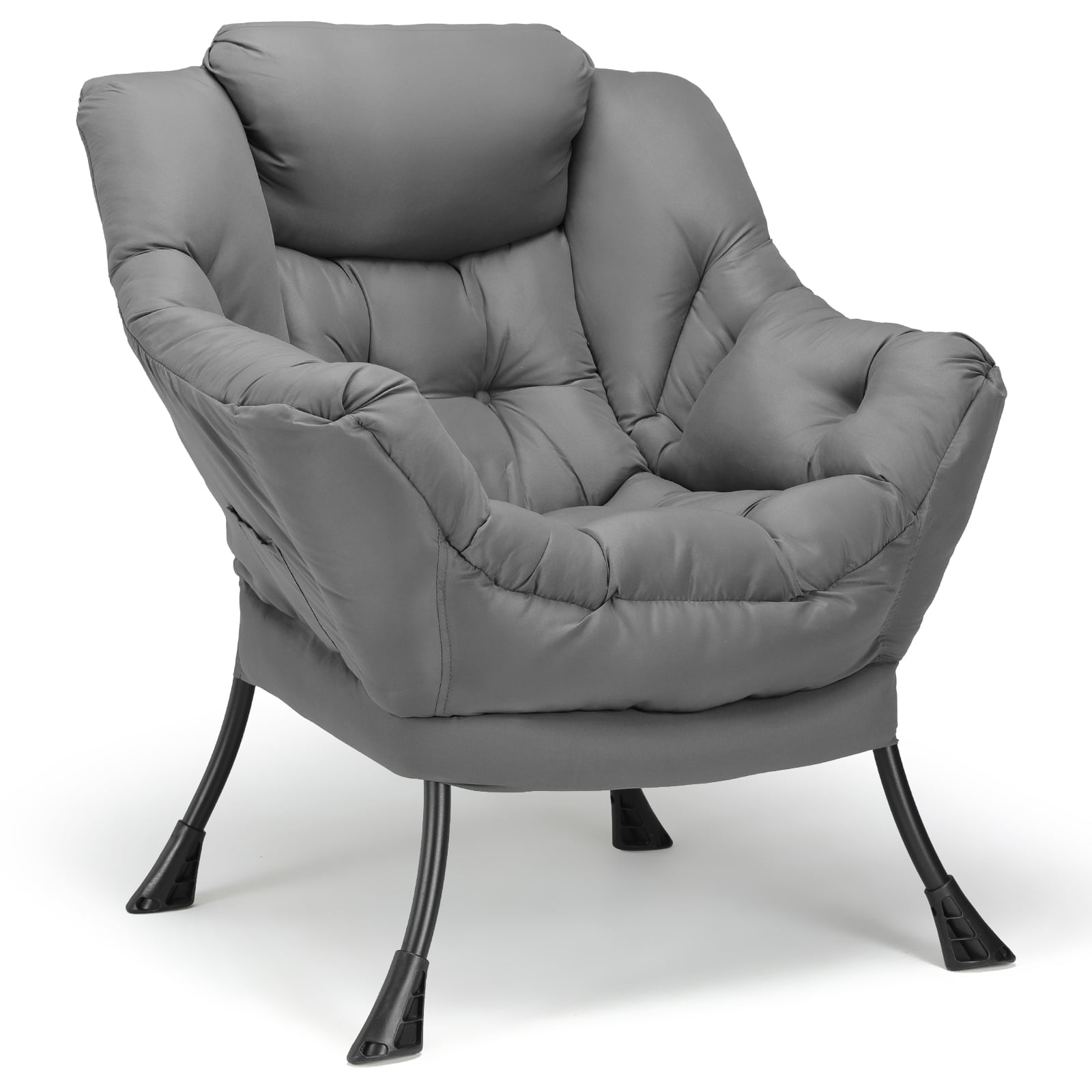 Arlopu Lazy Chair, Modern Accent Leisure Upholstered Sofa Chair ...