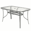 LAZY BUDDY Patio Table with 1.69'' Umbrella Hole, Rectangular Outdoor ...