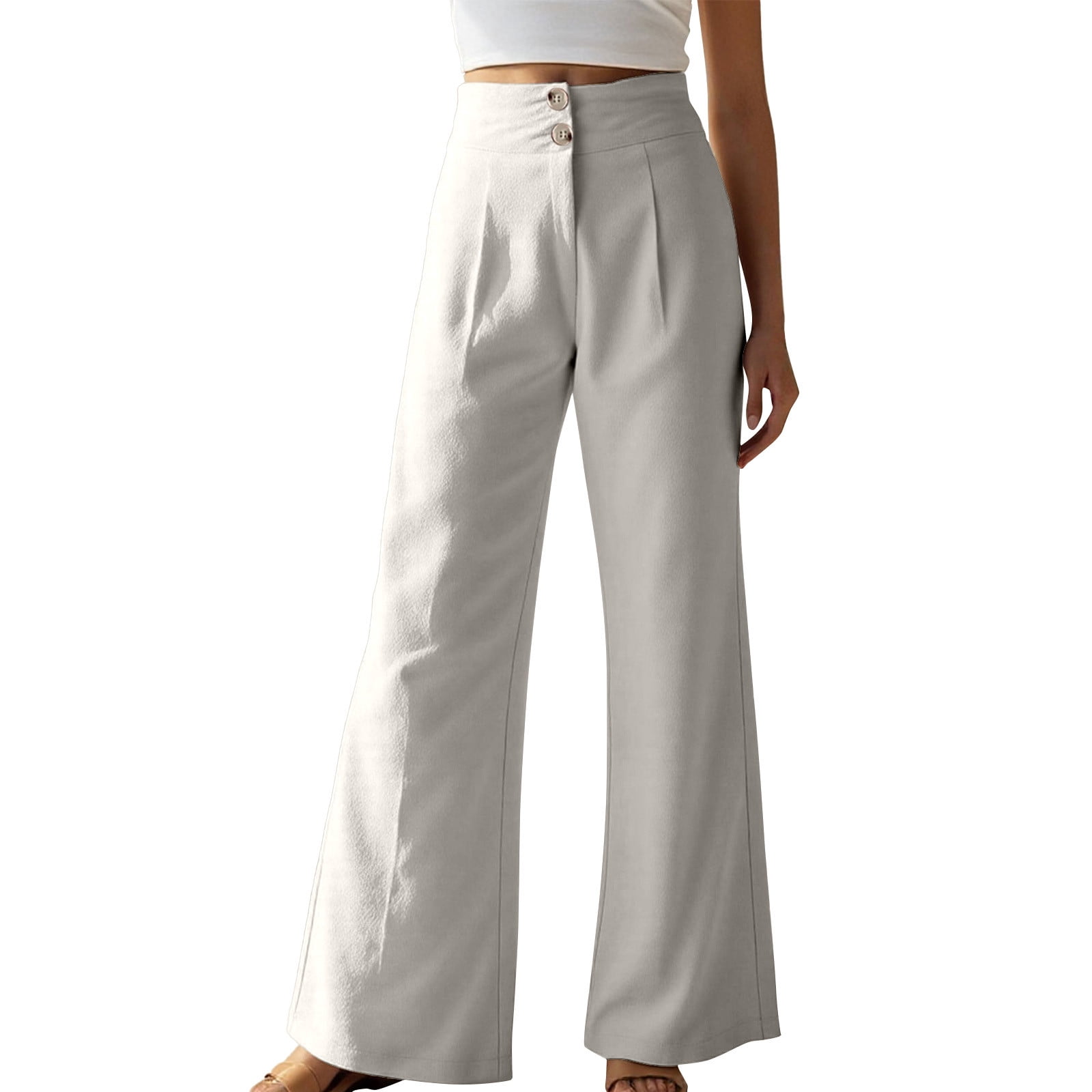 Arlun,2025 Fall Thin Pants for Women Baggy Slightly Flared Legs Pants ...
