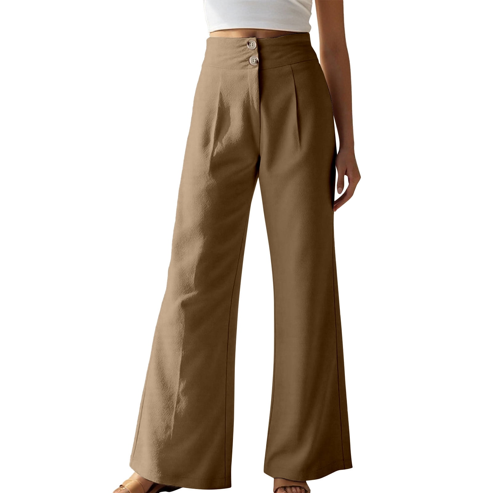 Arlun,2025 Fall Thin Pants for Women Baggy Slightly Flared Legs Pants ...