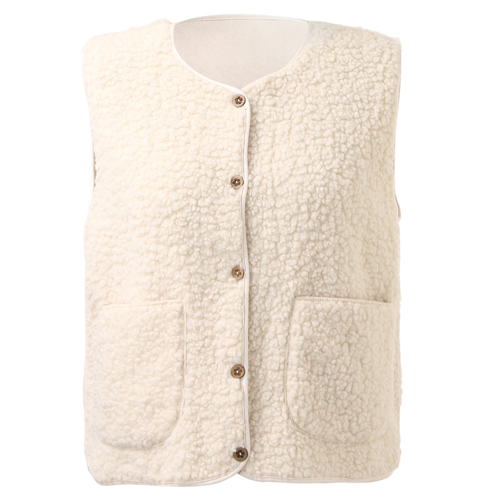 Arlun 2025 Womens Sweater Vests Fuzzy Fleece Sleeveless Vests Tops ...