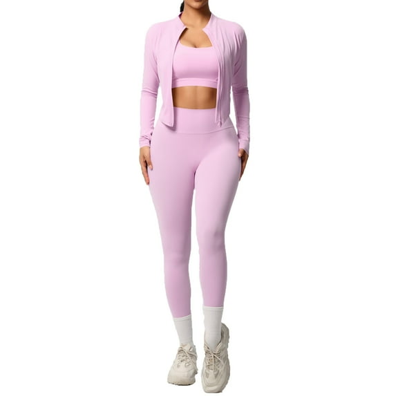 Arlun 3 Piece Workout Sets for Women,Soft Comfy Yoga Sports Bras ...