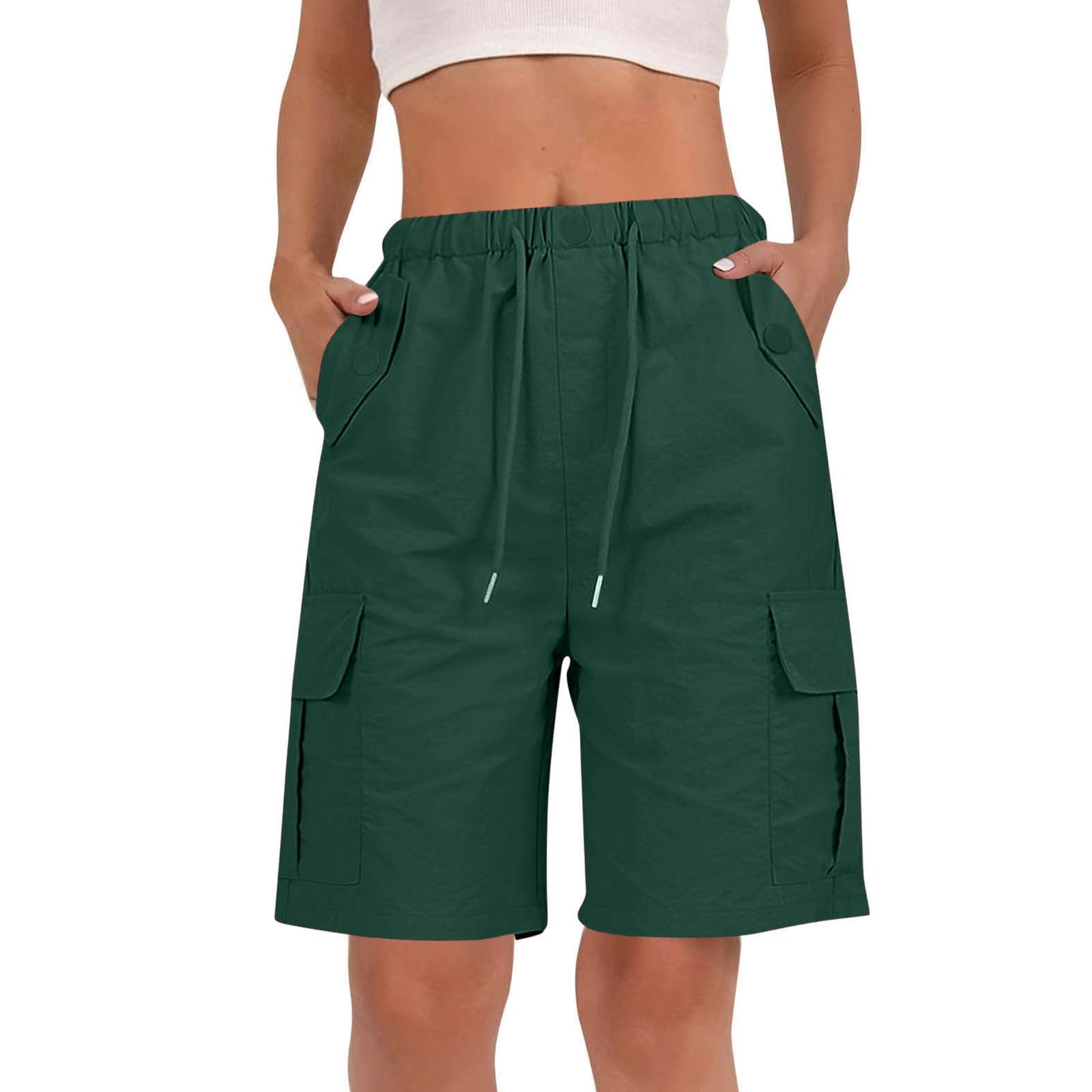 Arlun Cargo Shorts for Women Summer Loose Fit Adjustable Drawstring ...