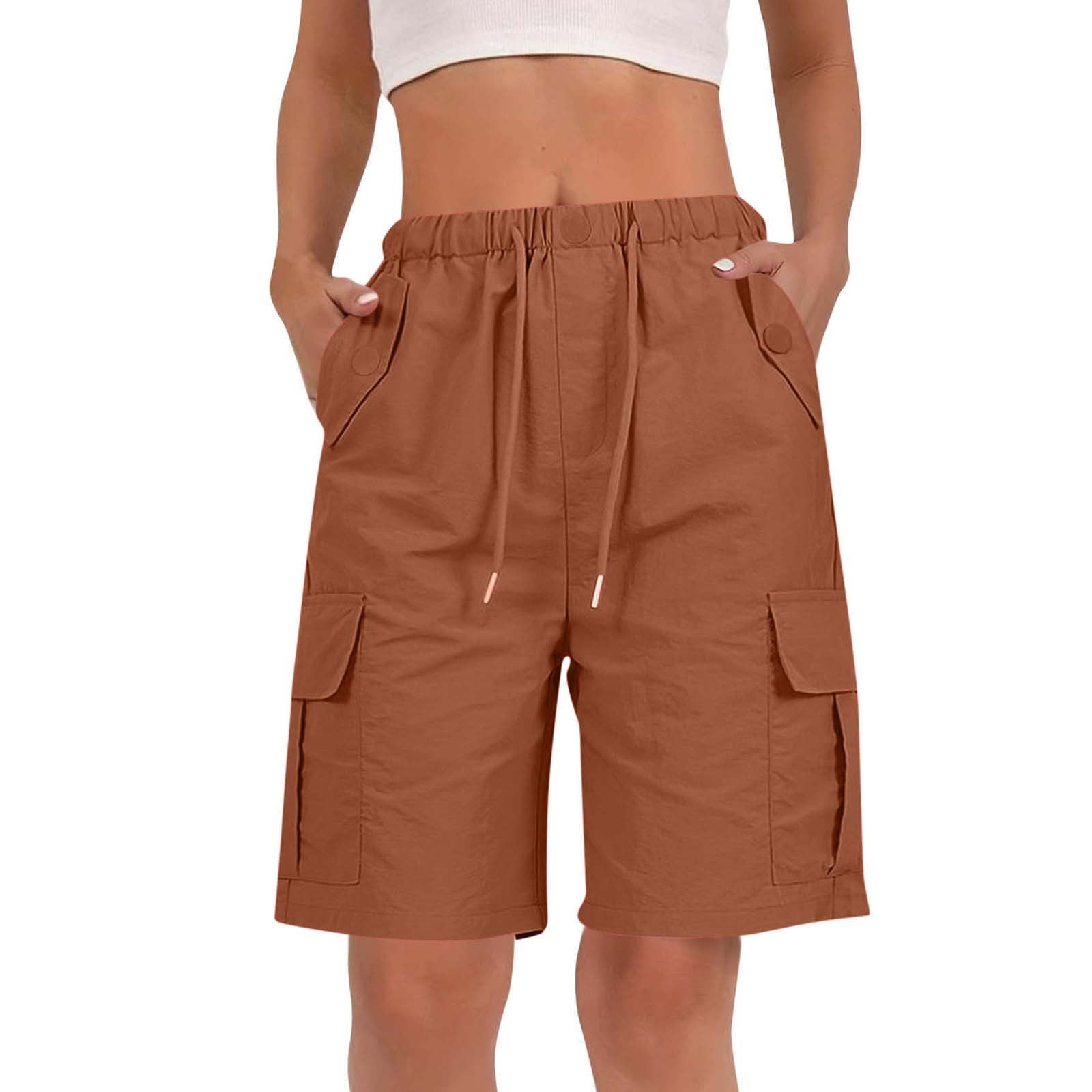 Arlun Cargo Shorts for Women Summer Loose Fit Adjustable Drawstring ...
